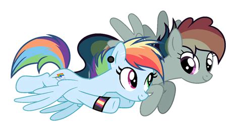 T Fleeting Rainbow Flying With Rainbow Flash By Diamond Chiva On Deviantart