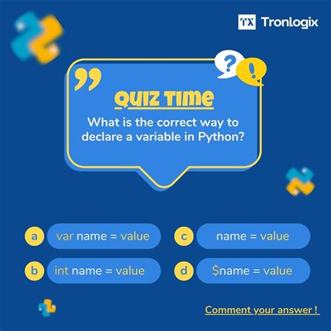 How To Declare A Variable In Python Tronlogix Tech Pvt Ltd Posted On The Topic Linkedin
