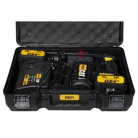 Акумулаторен безчетков перфоратор 4в1 CAT DX21 18V с 2 батерии и ...