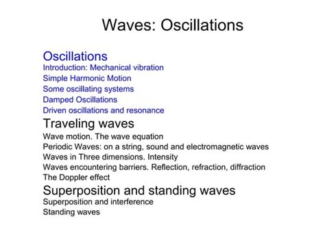 Oscillations PPT