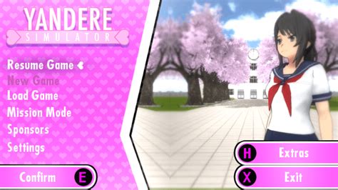 Main Menu Rework Suggestion R Yandere Simulator