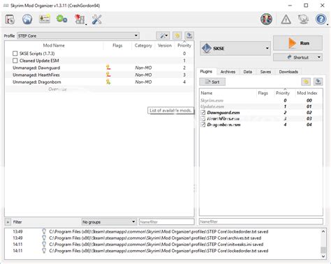 Problem With Installing Step Core Skse Wont Load Step Skyrim Le