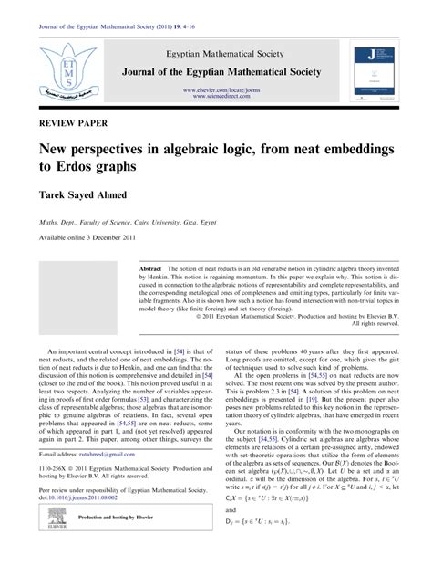 pdf new perspectives in algebraic logic from neat embeddings to