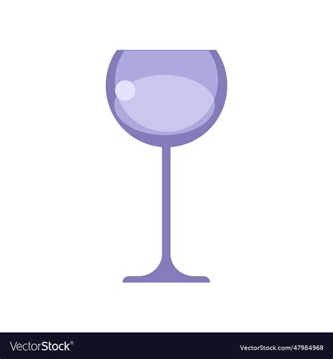 Wineglass Flat Icon Royalty Free Vector Image Vectorstock