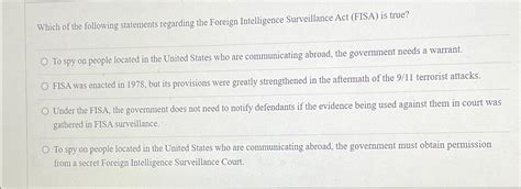 Solved Which Of The Following Statements Regarding The