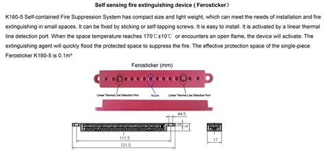 Self Sensing Fire Extinguishing Device Ferosticker Gas Extinguishing Device Aerosol Fire