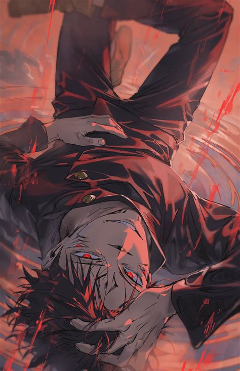 Fushiguro Megumi And Ryoumen Sukuna Jujutsu Kaisen Drawn By Bikkusama Danbooru