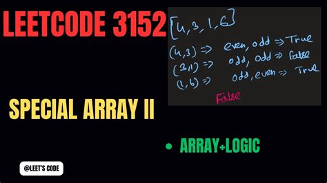 3152 special array ii leetcode medium prefix sum o n c