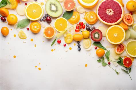 Premium Ai Image Healty Food Background With Copy Space