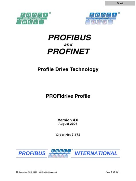 Profidrive Profile V4 0 Pdf Control Theory Application