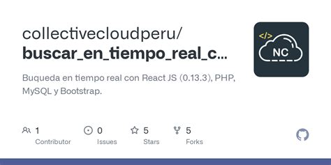 Github Collectivecloudperubuscarentiemporealconreactjsphp