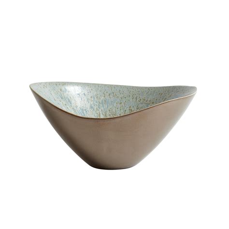 Global Views Martas Bowl Bronze Reactive Blue Wayfair