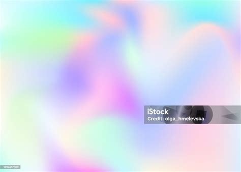 홀로그램 그라디언트 레트로 멀티 컬러 템플릿 카와이 호일 팝 P 0명에 대한 스톡 벡터 아트 및 기타 이미지 0명 무지개 무지갯빛 다양한 색상 Istock