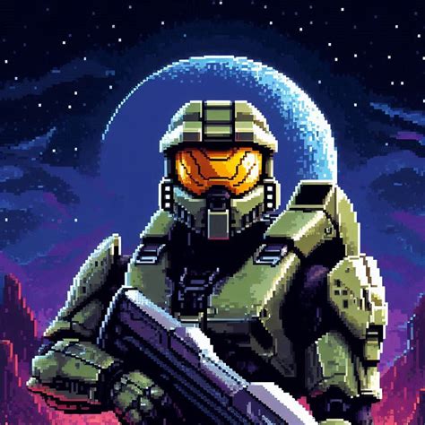 Master Chief Pixel Art By Masteroftheilusions On Deviantart