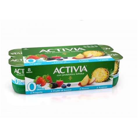 Activia Yogurt 0 Grassi Con Probiotico Bifidus Gusti Misti 8 Vasetti