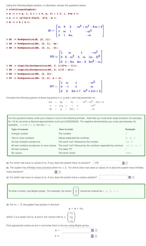 Solved קת Th Using the following Maple session or Chegg