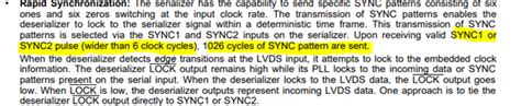 SN65LV1023A About SYNC Pin During Data Transfer Interface Forum Interface TI E2E Support