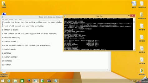 oracle form 6i stop working solve problem youtube