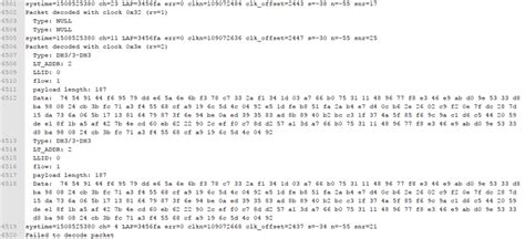 Three Outcomes Of A Captured Packet Decoded NULL Or Failed