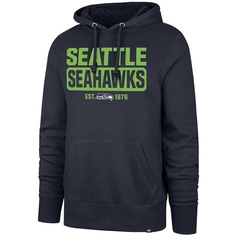 Seattle Seahawks 47 Box Out Headline Pullover Hoodie