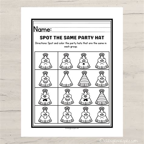 Free Same Objects Worksheets Printables