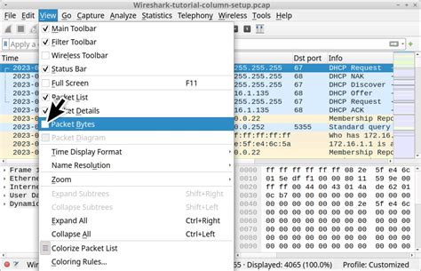 Wireshark Tutorial Changing Your Column Display