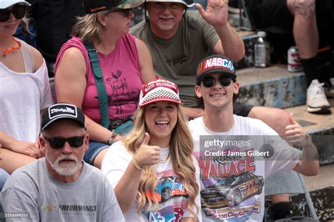 Nascar Fans Give A Thumbs Up During The Nascar Craftsman Truck Series