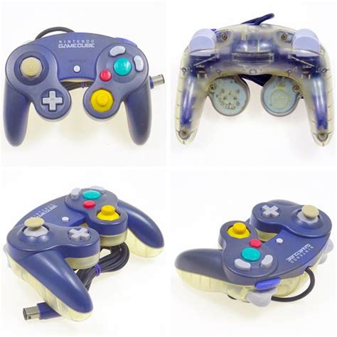 Gc ゲームキューブ専用コントローラ バイオレット＆クリア コントローラーのみ