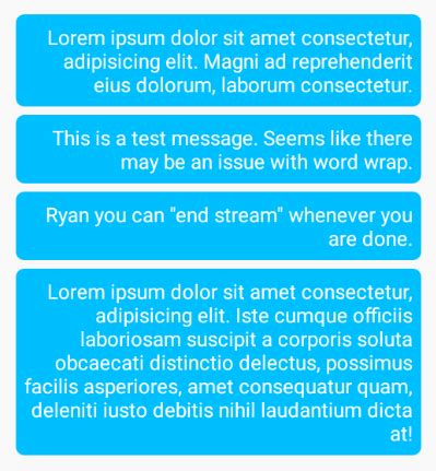 Xaml Xamarin Forms Weird Issue With Label Text Wrap And Margin