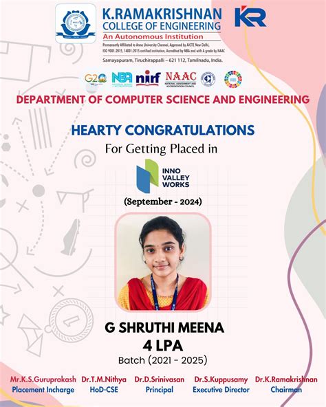 K Ramakrishnan College Of Engineering Posted On Linkedin