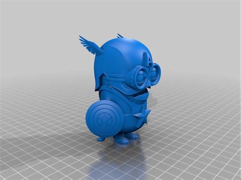 惊讶的小黄人3d打印模型 惊讶的小黄人3d打印模型stl下载 卡通3d打印模型 Enjoying3d打印模型网