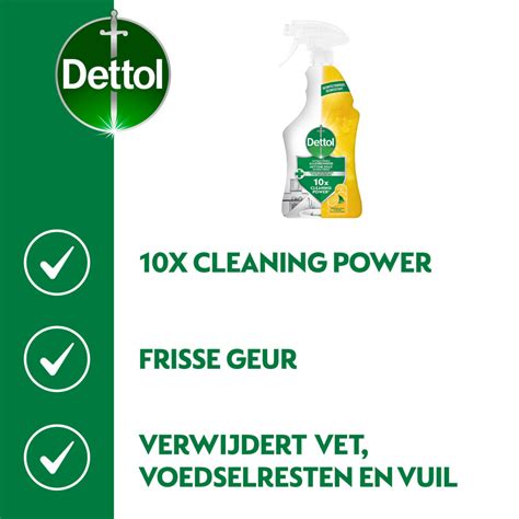 Dettol Antibacteriële Allesreiniger Spray Sprankelende Citroen 750 Ml