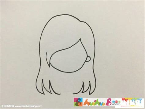线条头发的简笔画 简笔画图片大全 普车都