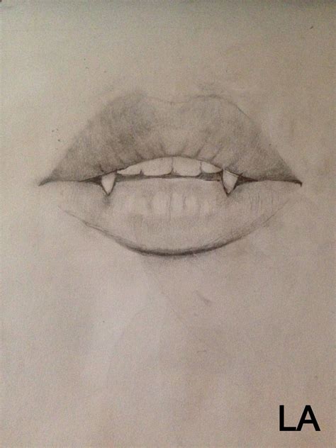 Vampire Lips Drawing