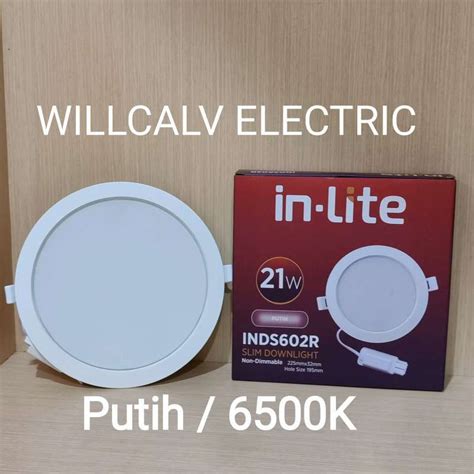 Promo Lampu Downlight Led Inlite Inds R W Inchi Putih K Lampu Downlight Led Inlite