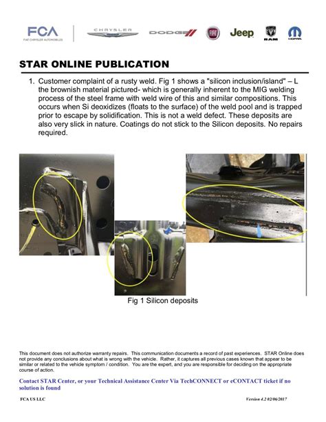 Issue Bulletin Frame Weld Inspection Repair Rust Pinholes Alignment Jeep Wrangler