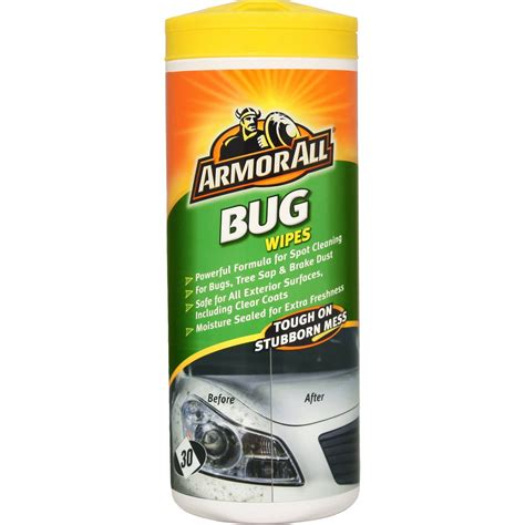 Armor All Bug Wipes 30 Pack Woolworths