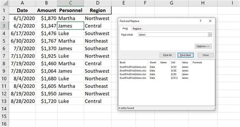 How To Use Find All To Manipulate Specific Matching Values In Excel
