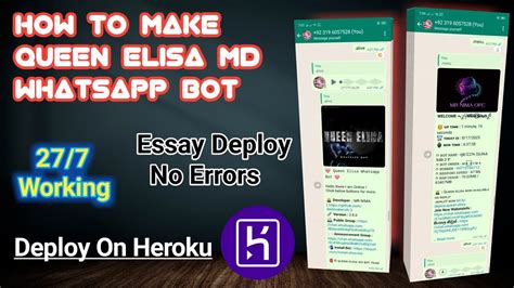 How To Deploy Queen Elisa Bot In Heroku Queen Elisa Bot Kesy Bnaye