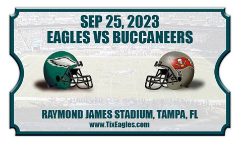 Philadelphia Eagles Vs Tampa Bay Buccaneers Football Tickets 092523