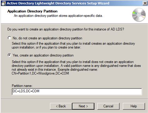 How To Configure The Application Directory Partition And Import Ldif