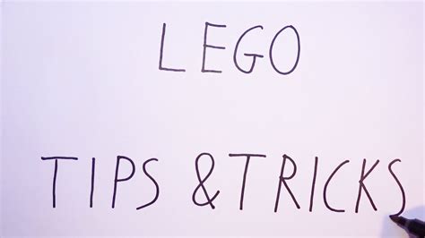 Lego Tips And Tricks Gears Youtube