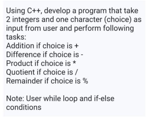 Solved Using C Develop A Program That Take 2 Integers And Chegg