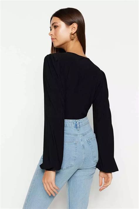Buy Trendyol Gathered Bodysuit 2025 Online Zalora