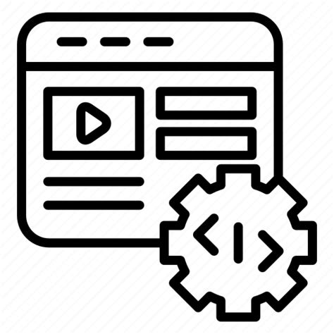 Website Code Coding Web Gear Development Web Development Icon