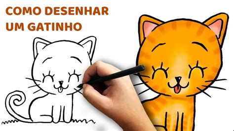 Como Desenhar Um Gatinho Passo A Passo Curso De Desenho Para Crianças