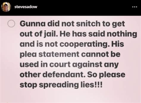 Like I Been Telling Yall Clowns Gunnas Statement Is Unadmissible In