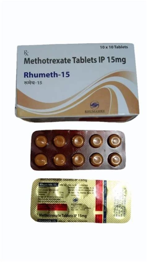 15 Mg Methotrexate Tablets Ip At ₹ 1650 Box Methotrexate Tablets In