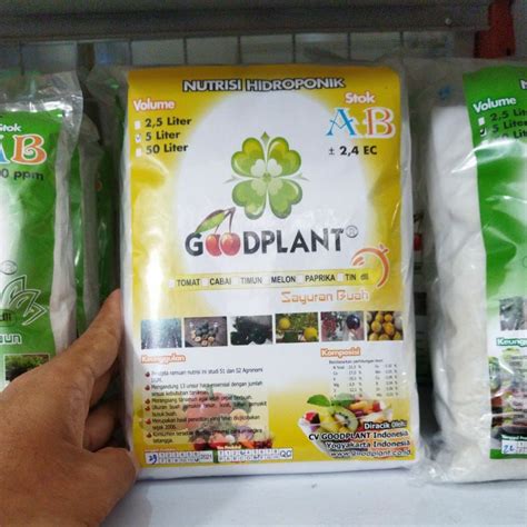 Jual Goodplant Nutrisi Hidroponik Buah 5L Shopee Indonesia