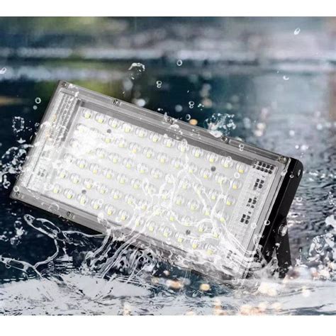 Jual Lampu Sorot Tembak Led Slim Watt W Slim Led Floodlight Watt Ac V Putih Shopee